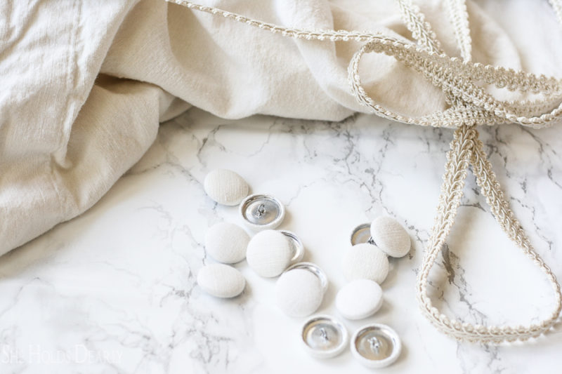DIY Covered Buttons - She Holds Dearly