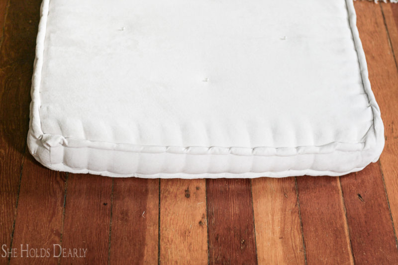 DIY French Mattress Cushion Tutorial - She Holds Dearly