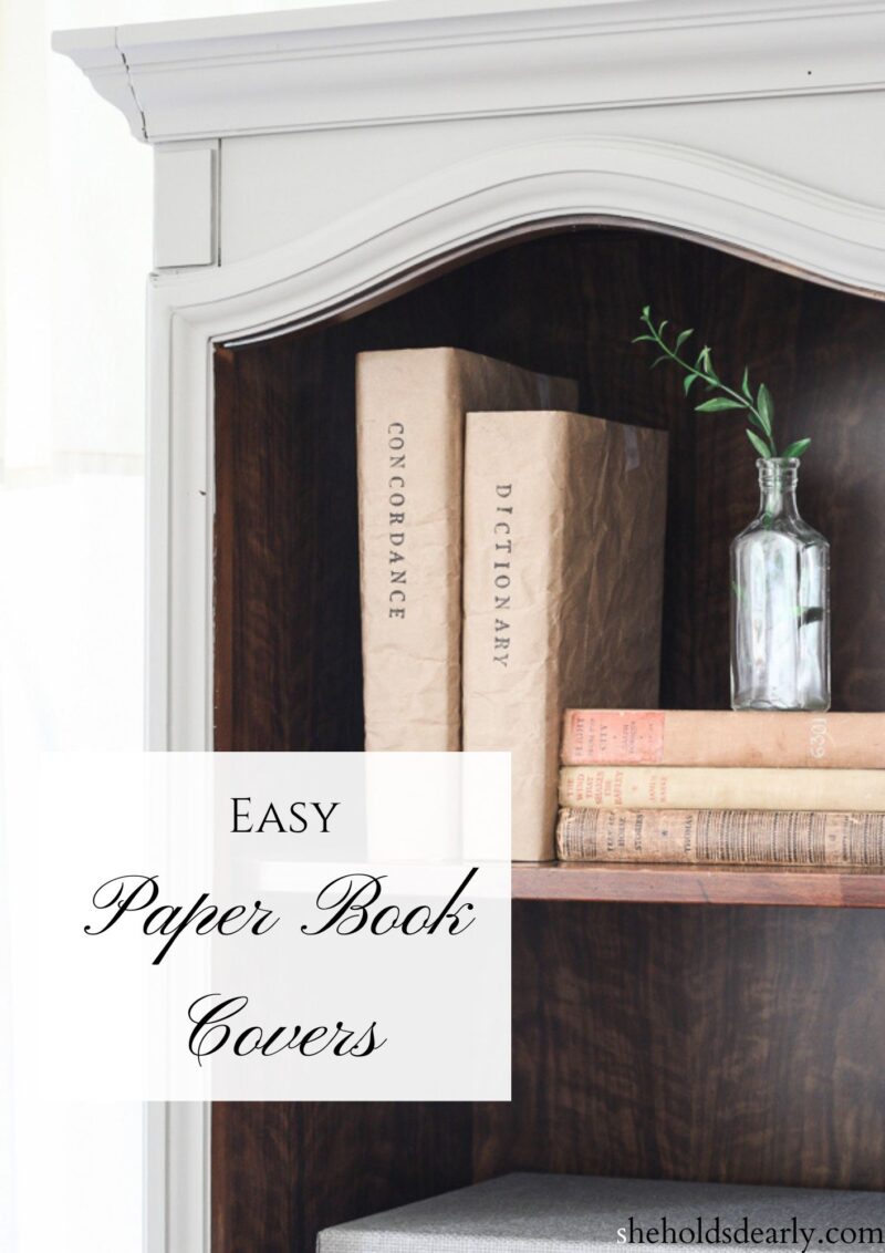 How to Make Easy DIY Paper Book Covers - She Holds Dearly