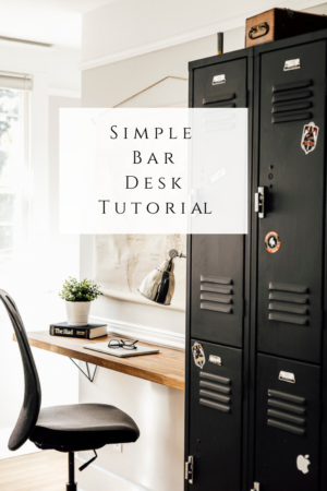 Simple Bar / Desk Tutorial - She Holds Dearly