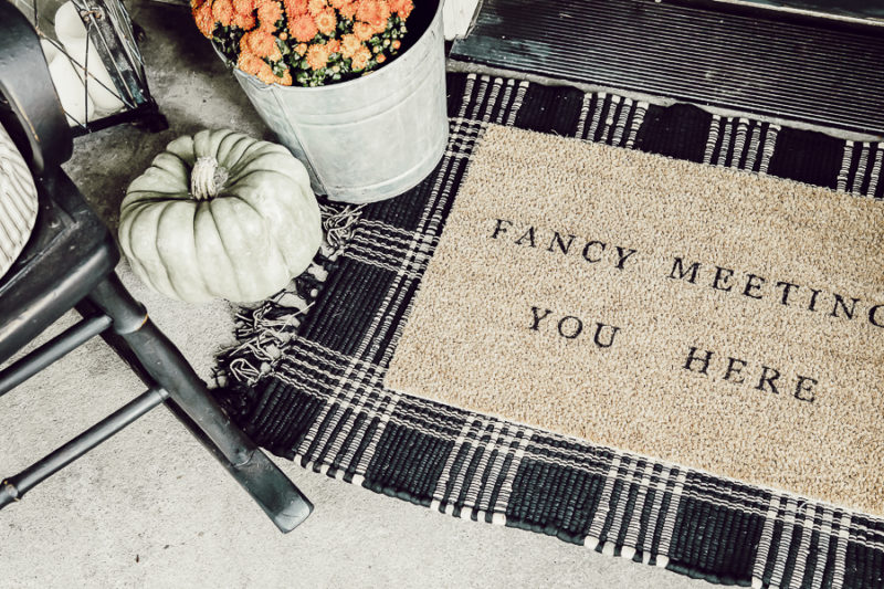 Custom DIY Welcome Mat - She Holds Dearly