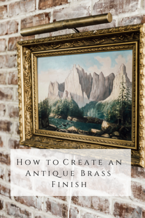 How to Antique Brass with Rub n Buff - She Holds Dearly