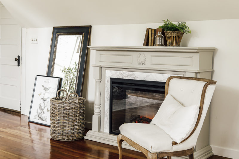 Farmhouse Mantle Makeover - She Holds Dearly