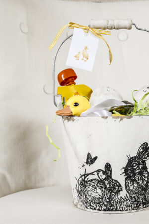 How to Put Together Vintage Style Easter Baskets - She Holds Dearly
