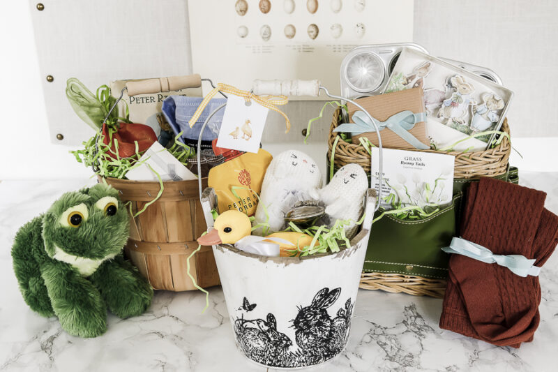 How to Put Together Vintage Style Easter Baskets - She Holds Dearly