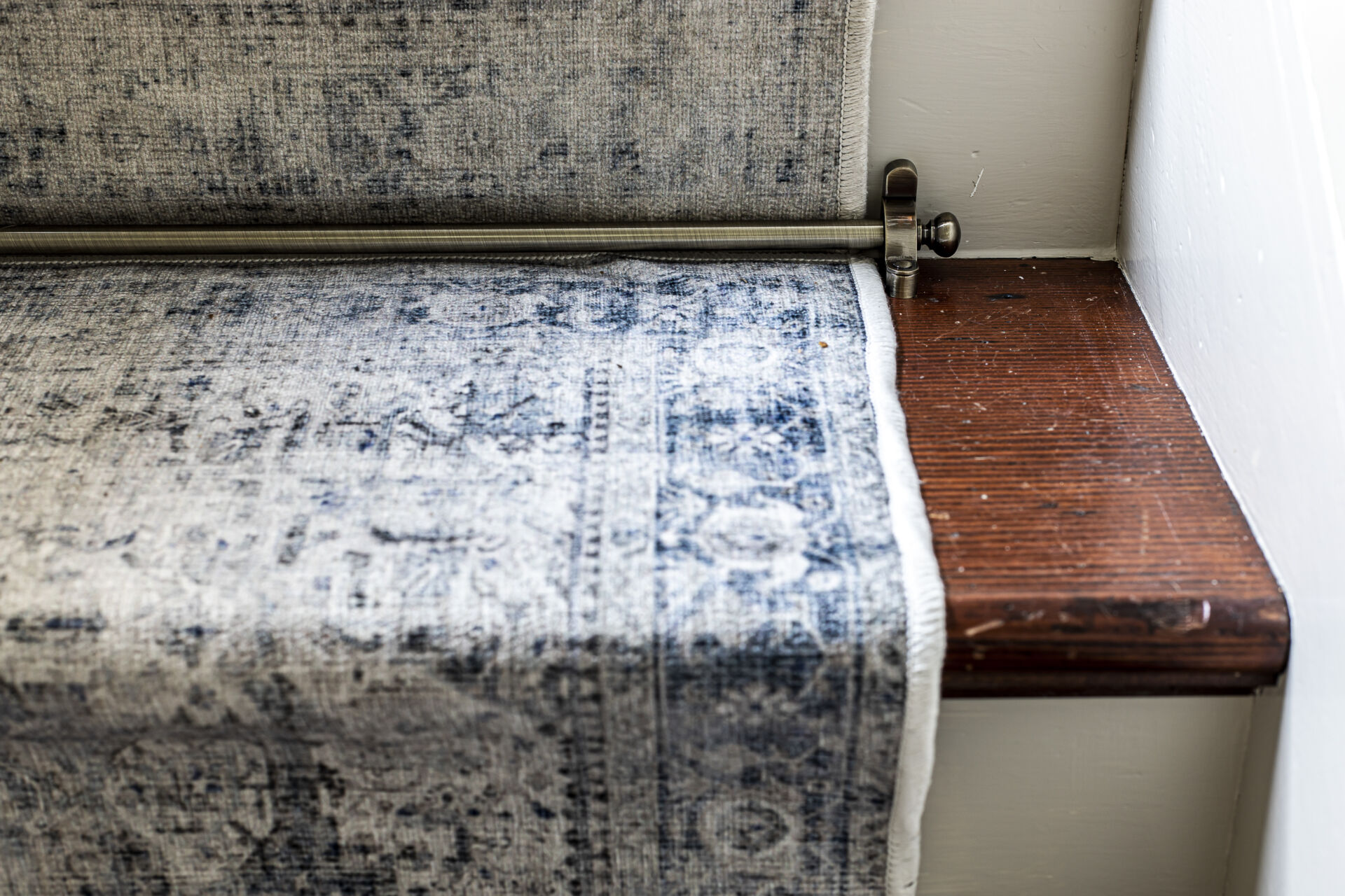 DIY Washable Stair Runner - She Holds Dearly
