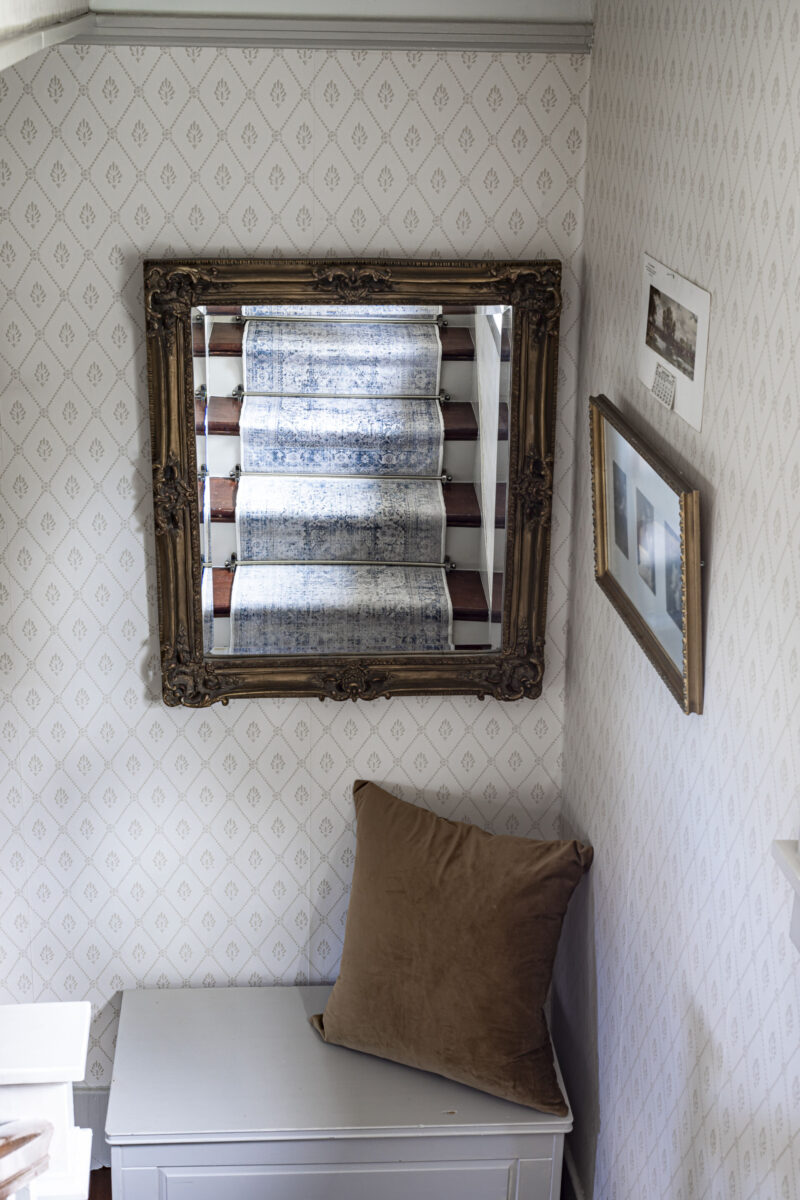 DIY Washable Stair Runner - She Holds Dearly
