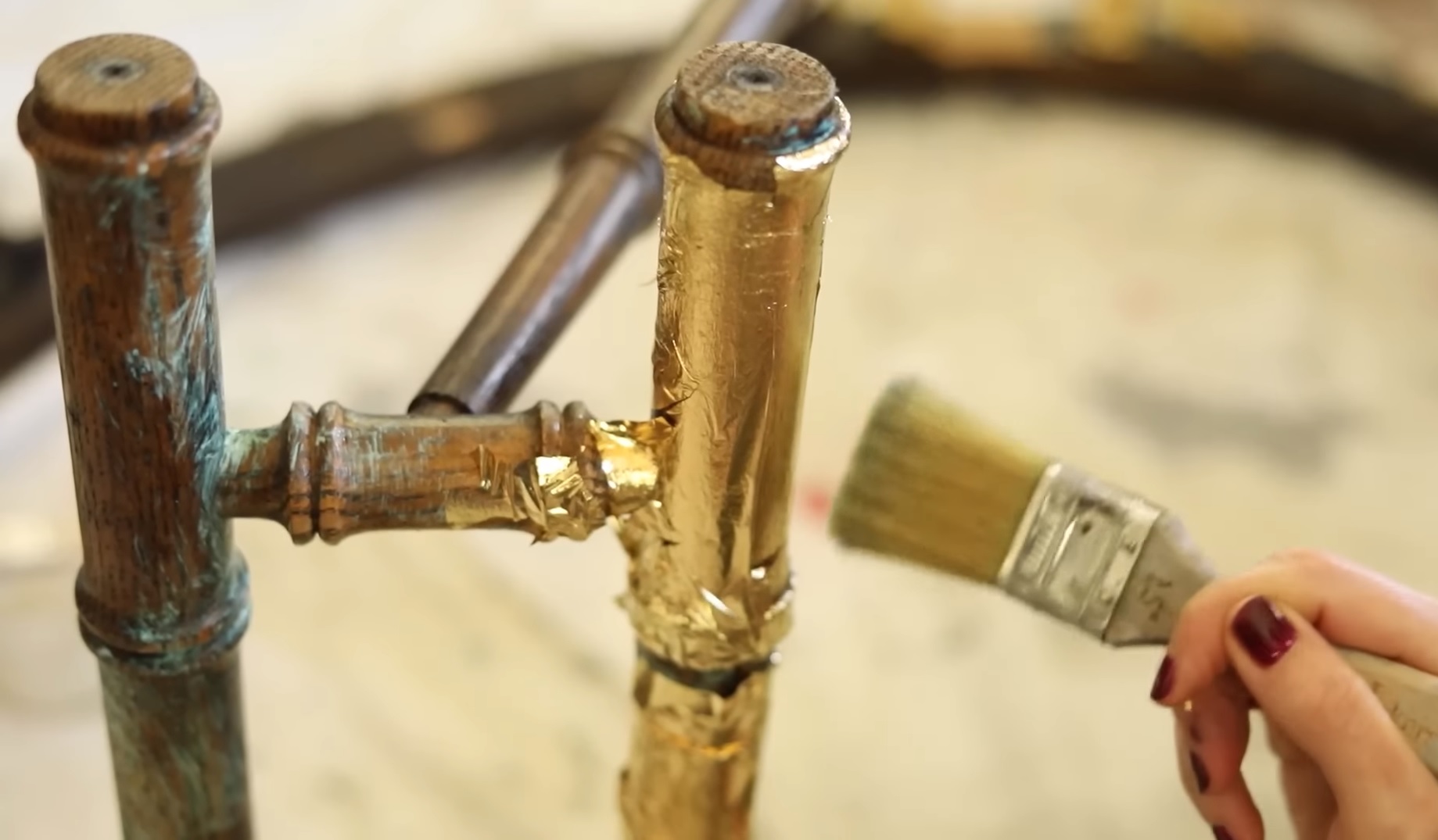 How to Gild with Gold Leaf - She Holds Dearly