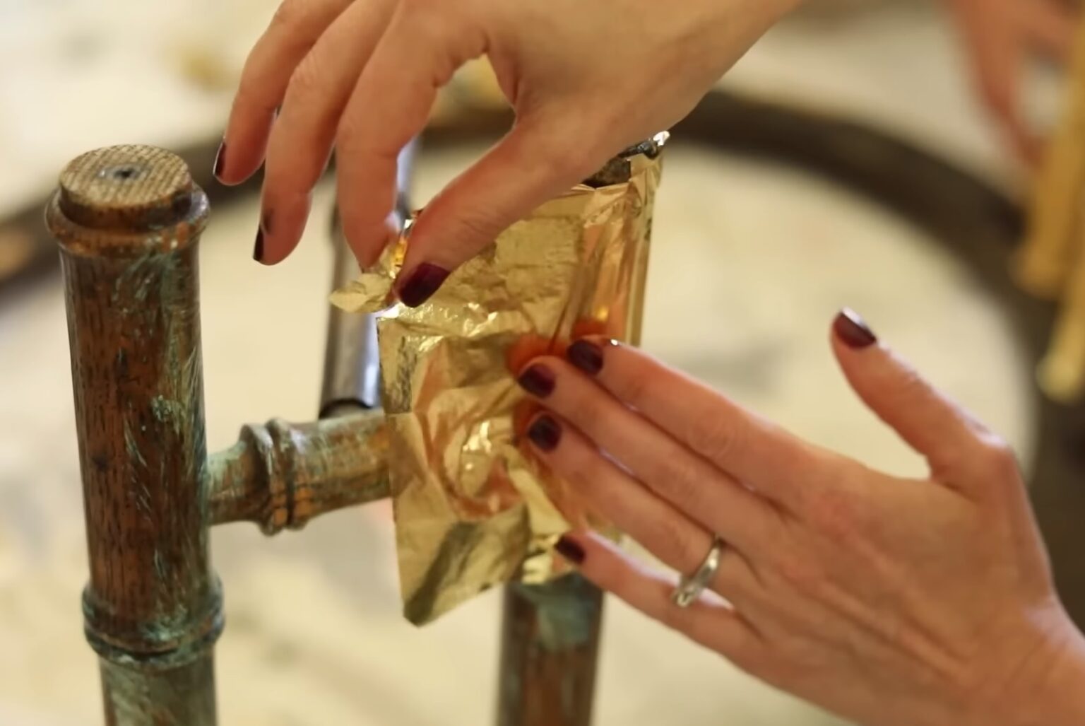 How to Gild with Gold Leaf - She Holds Dearly