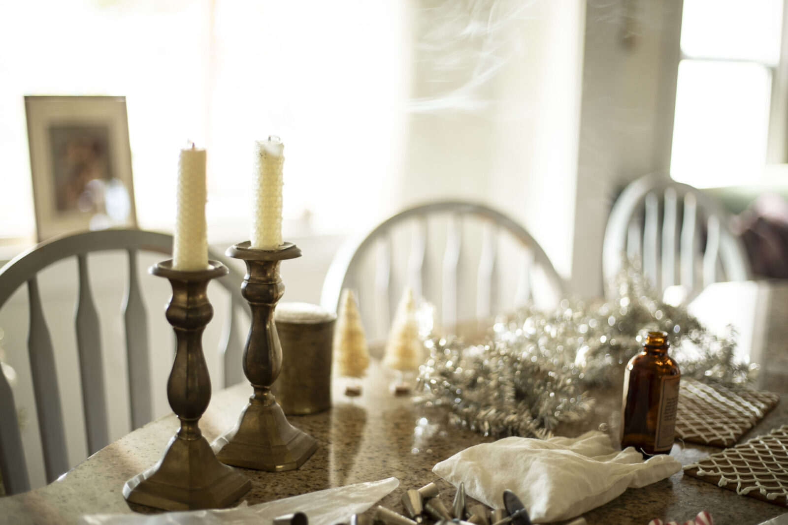 Subtle Victorian Style in a Christmas Kitchen - She Holds Dearly