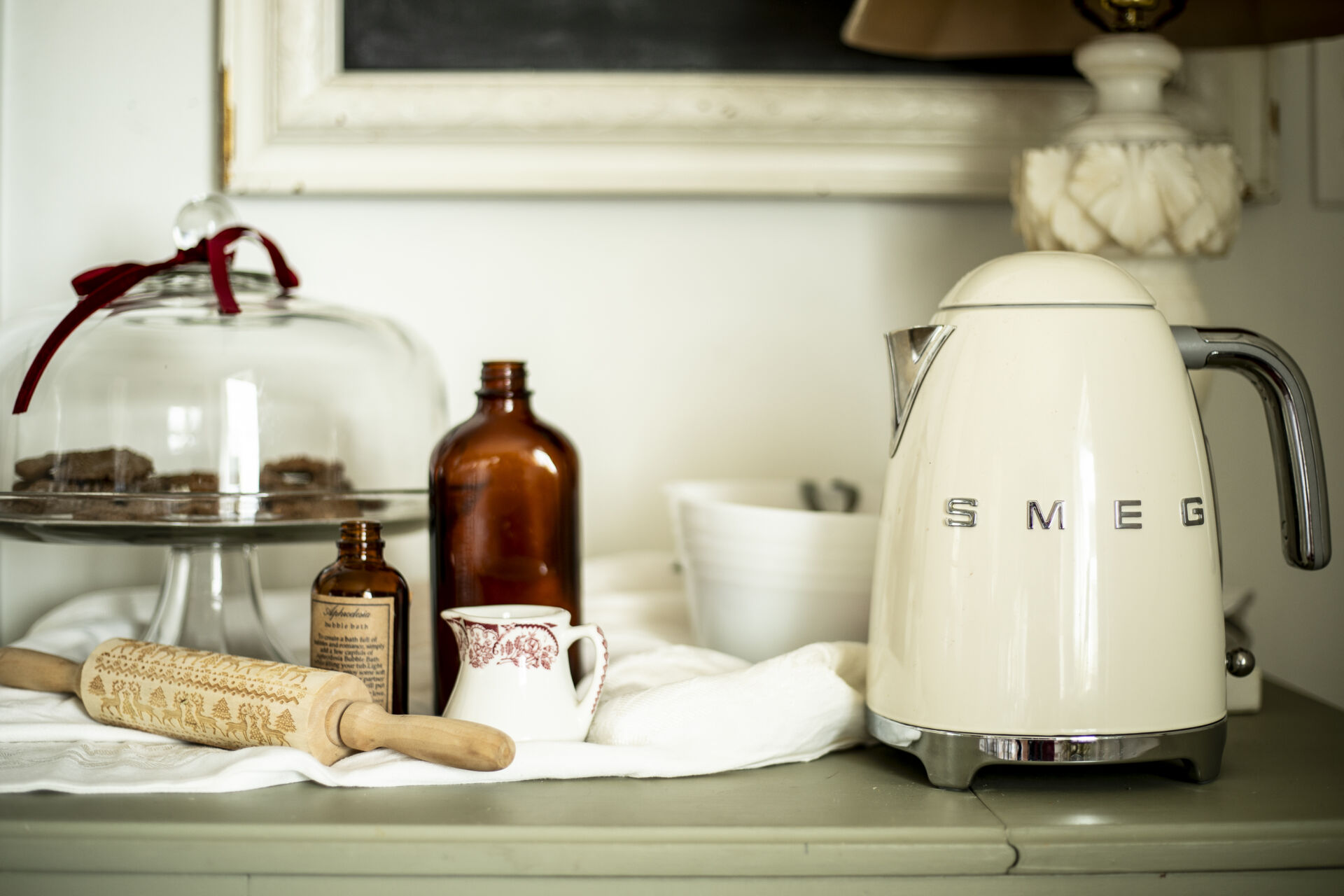 Subtle Victorian Style in a Christmas Kitchen - She Holds Dearly