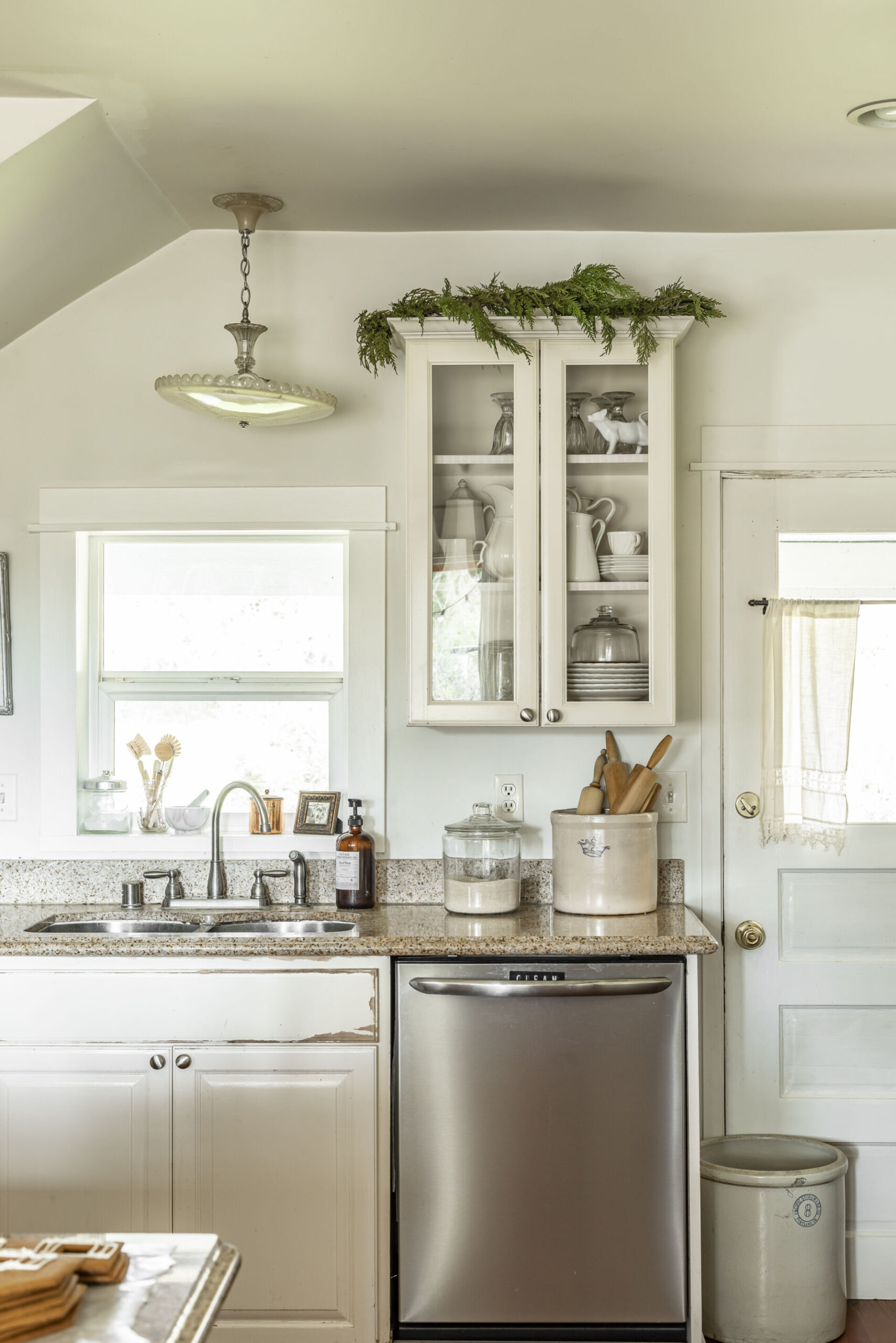 Subtle Victorian Style in a Christmas Kitchen - She Holds Dearly