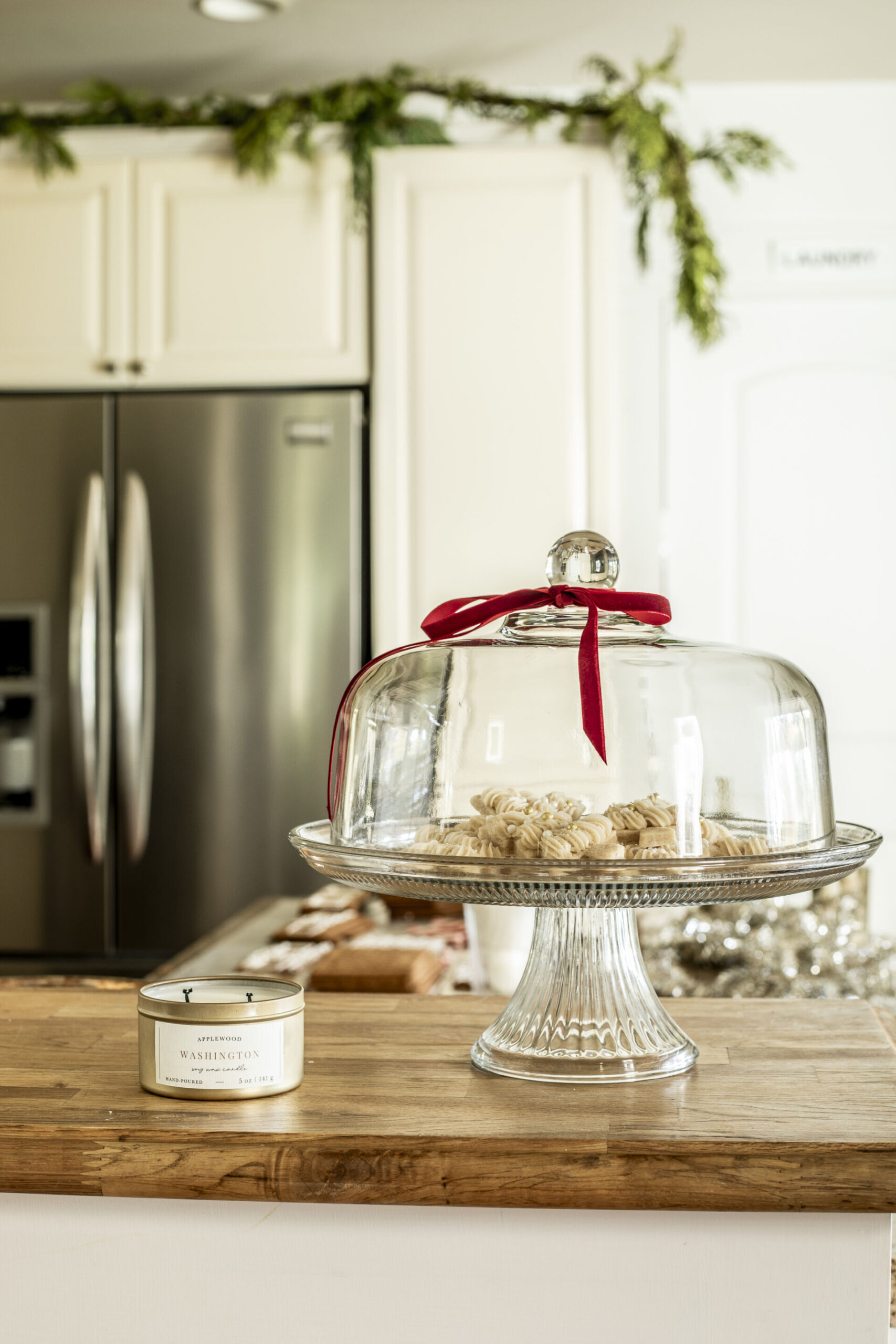 Subtle Victorian Style in a Christmas Kitchen - She Holds Dearly