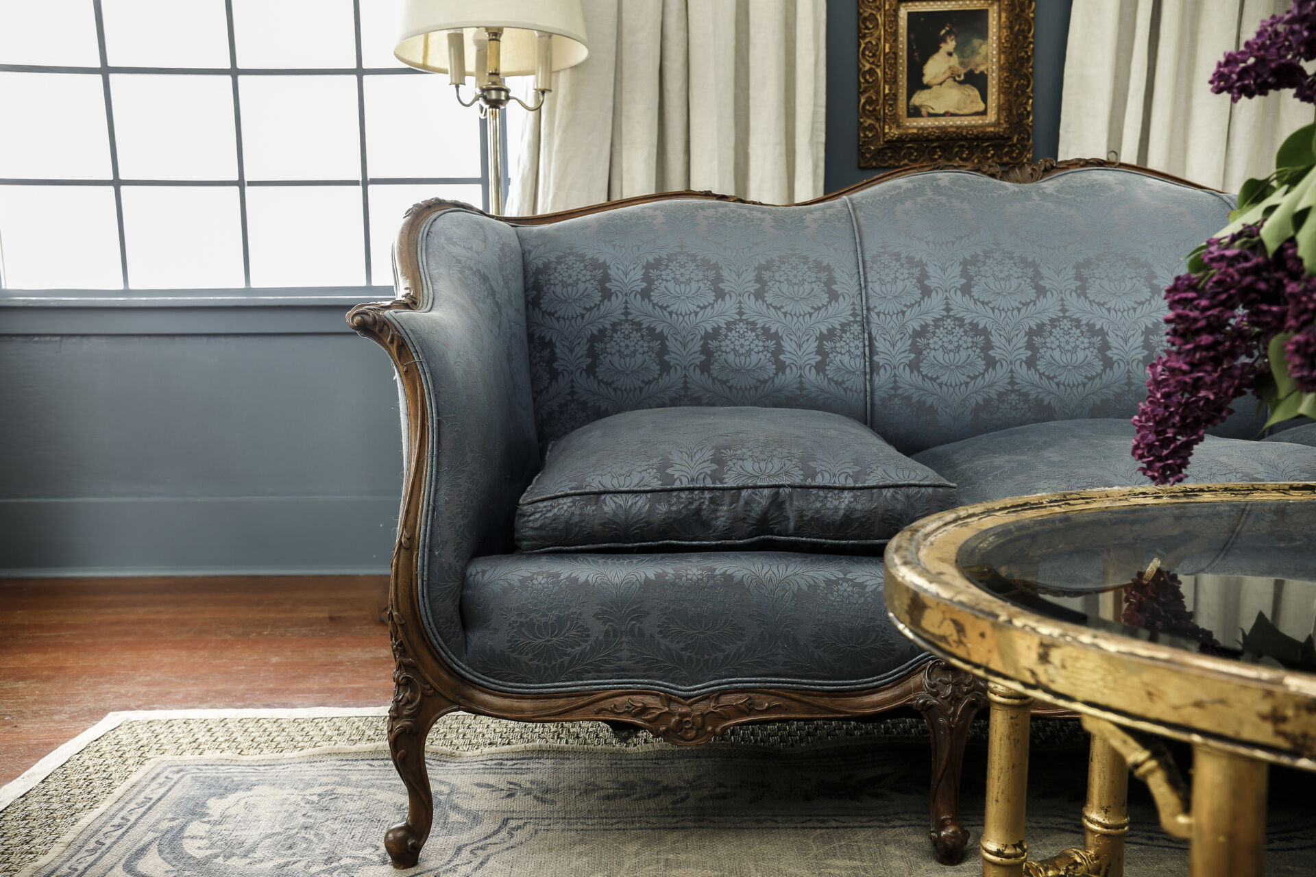 New Jane Austen Style Living Room Makeover - She Holds Dearly