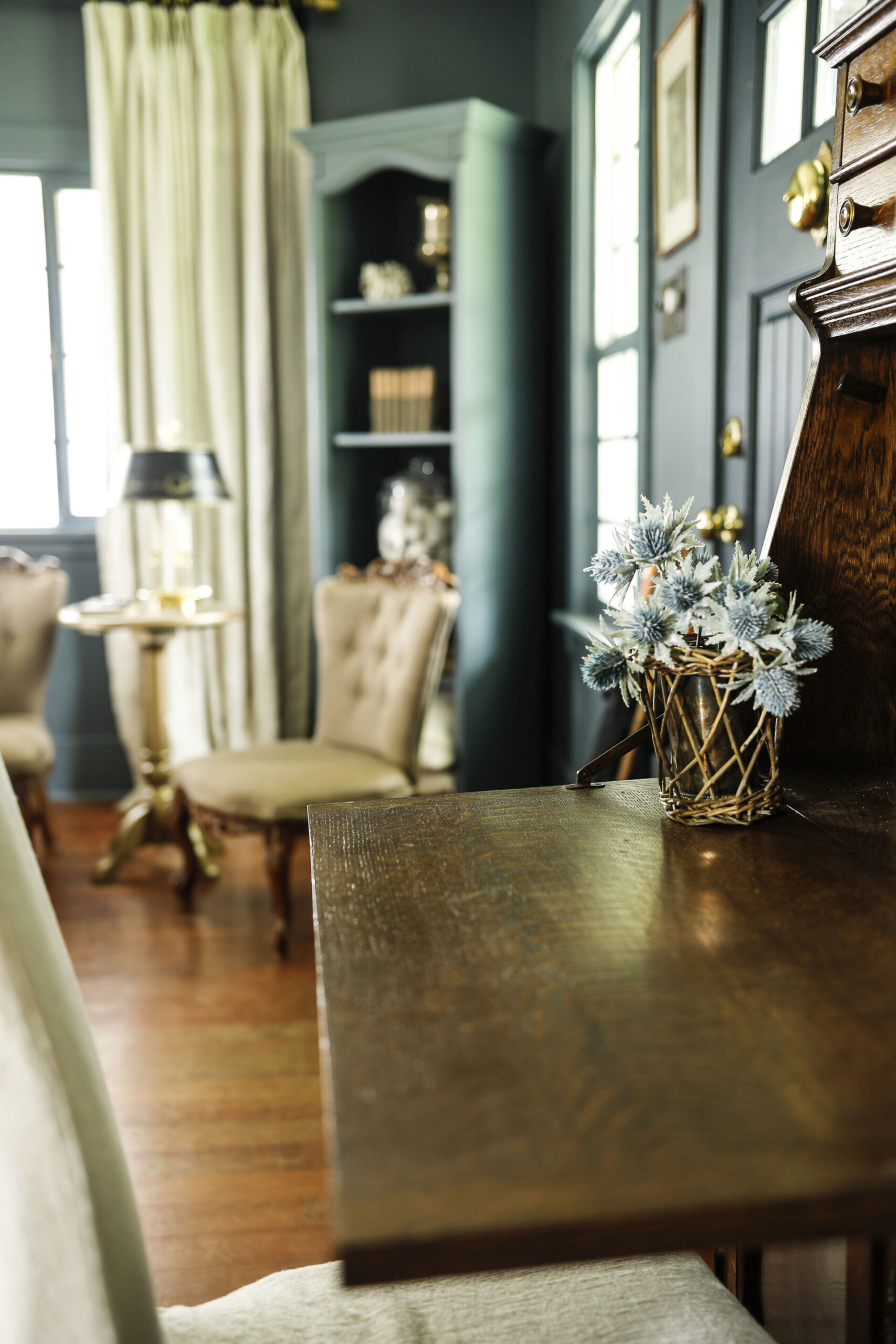 New Jane Austen Style Living Room Makeover - She Holds Dearly