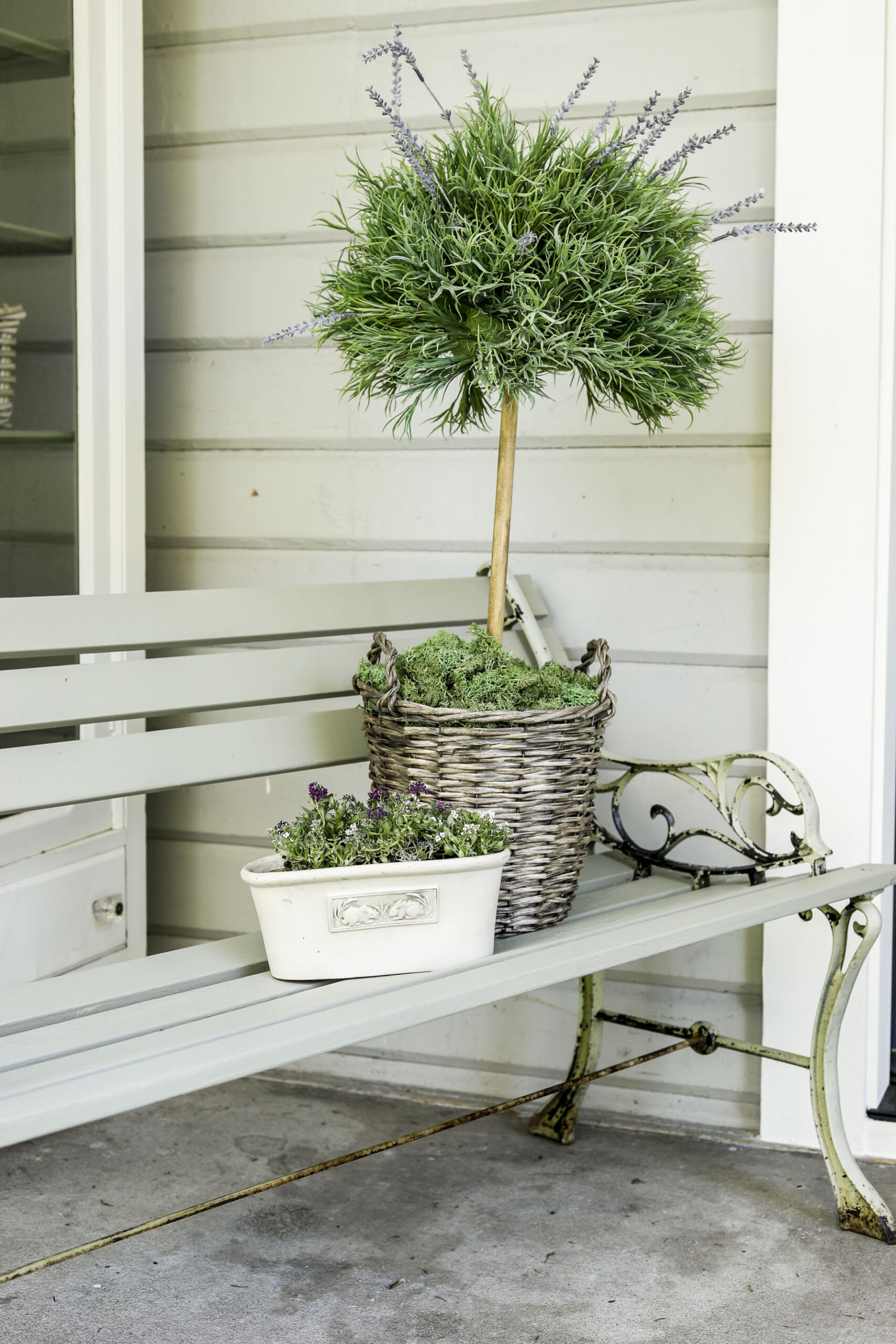 Creating A Beautiful French Garden Front Porch for Spring - She Holds ...