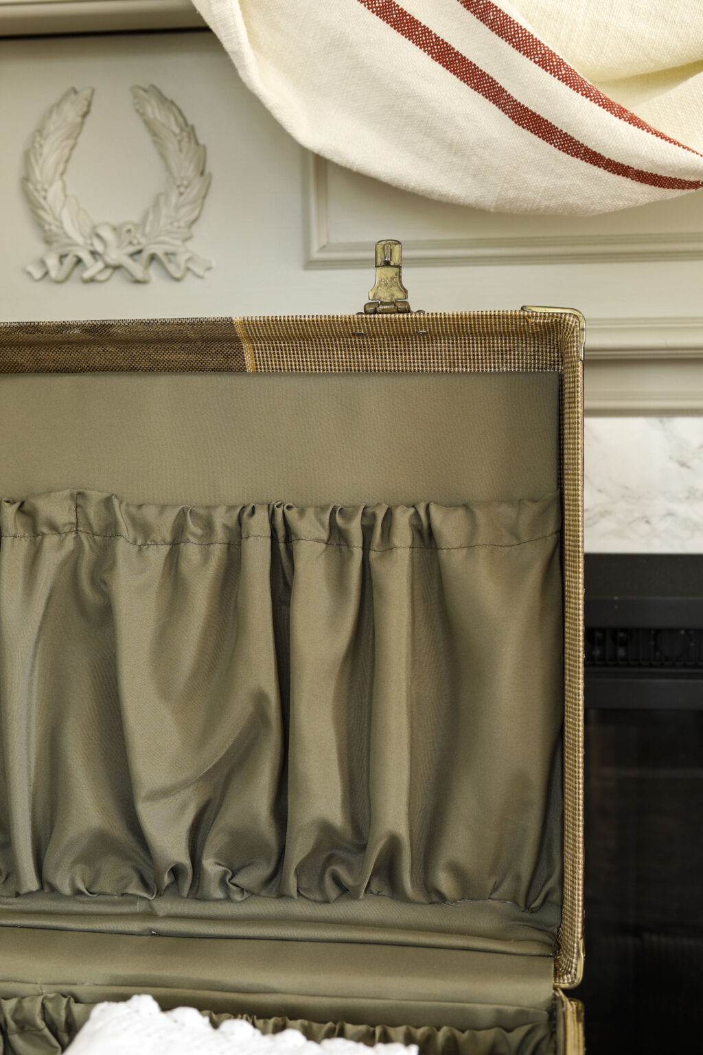How to Replace The Lining In A Vintage Suitcase - She Holds Dearly
