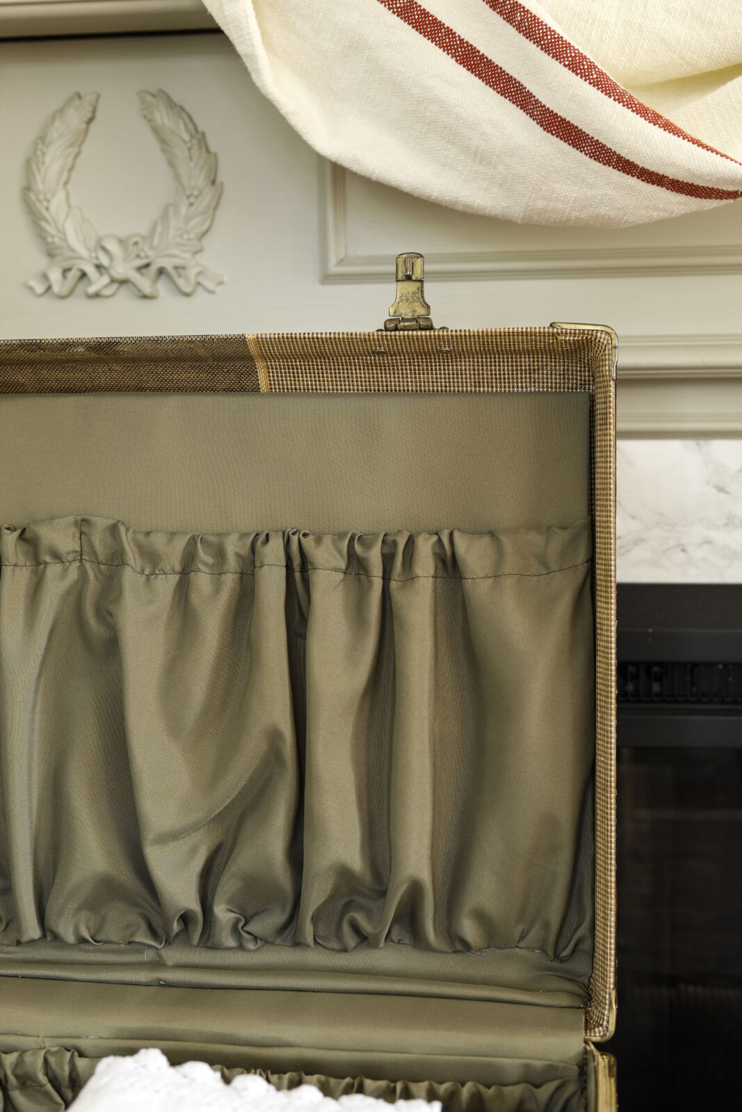 How to Replace The Lining In A Vintage Suitcase - She Holds Dearly