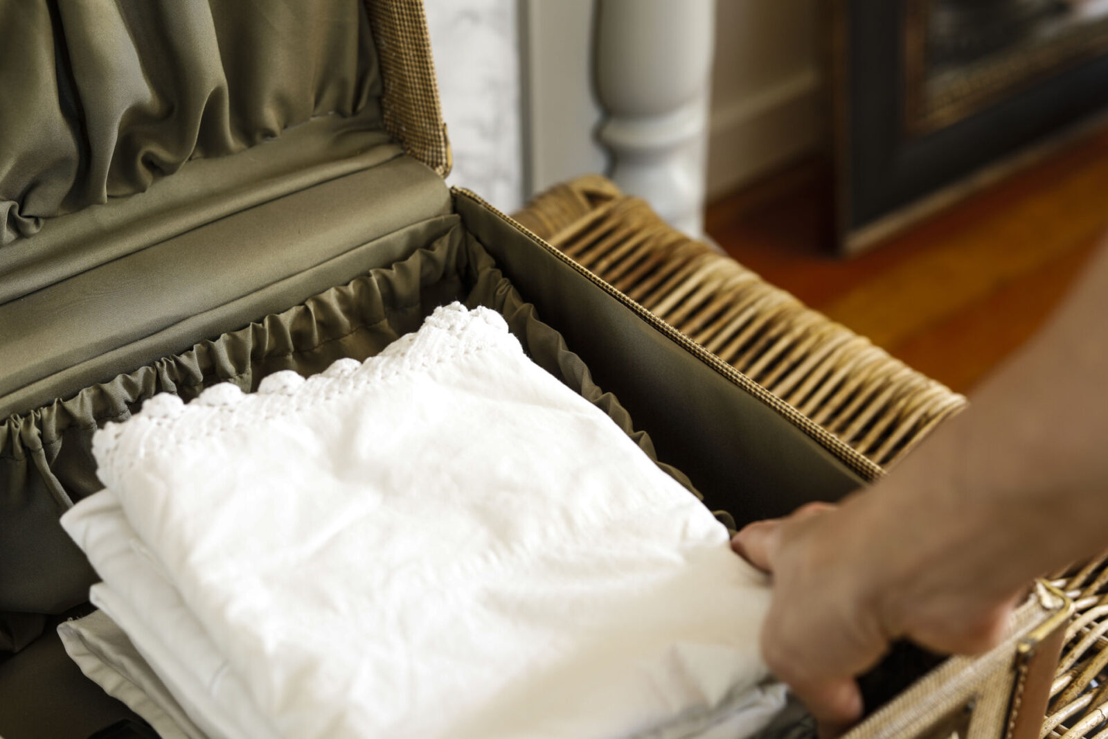 How to Replace The Lining In A Vintage Suitcase - She Holds Dearly